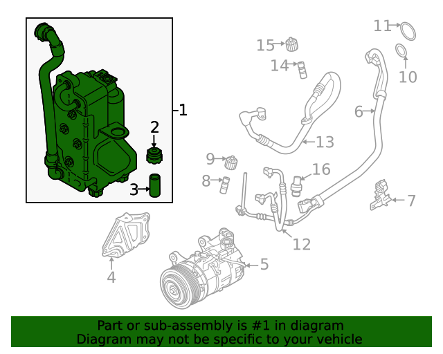 64536847989 - 2019-2021 BMW Condenser (64-53-6-847-989) | BMW of South ...