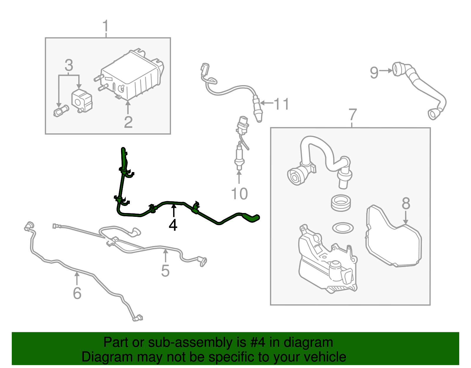 CV6Z-9G271-A - Vapor Hose 2013-2019 Ford | Ford Parts Direct