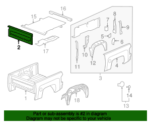 2007-2019 GM Pickup Box Front End Panel 23231997 | TascaParts.com