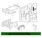 2007-2014 GM Driver Side Tail Lamp Mount Panel 15294352 GM ...