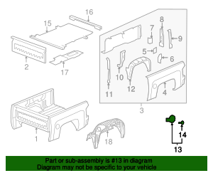 2007-2014 GM Fuel Tank Filler Door Assembly with Door Bumper 25871805 ...