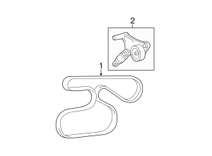2006-2015 Toyota Tensioner Assembly, V-Ribbed Belt 16620-0H021 | Toyota ...