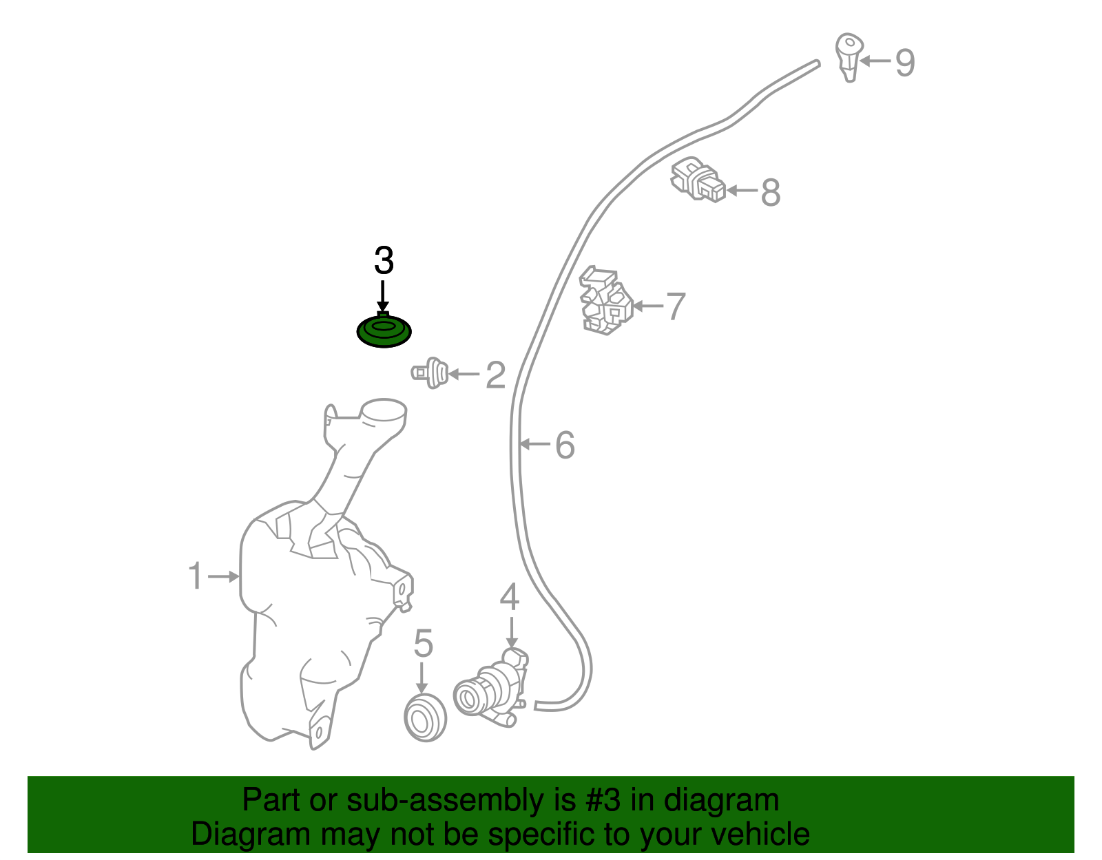 76802-SK7-003 - Reservoir Cap 2014-2017 Honda Accord | Honda Parts Online