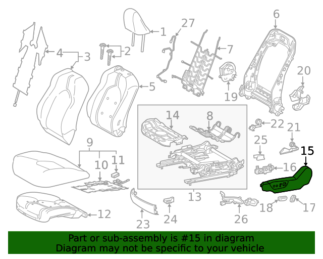 71874-47090 - Seat Cushion Pad Shield 2018-2023 Toyota | North Park ...