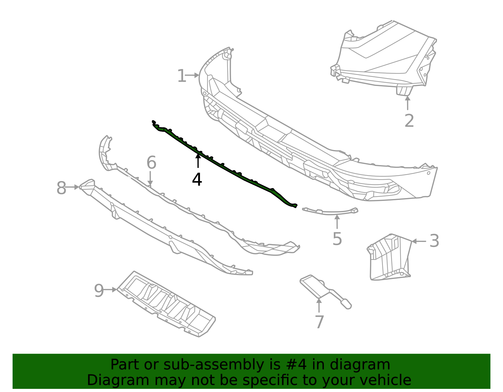 2022-2024 Hyundai Tucson Bumper Trim 86699-N9010 | OEM Parts Online