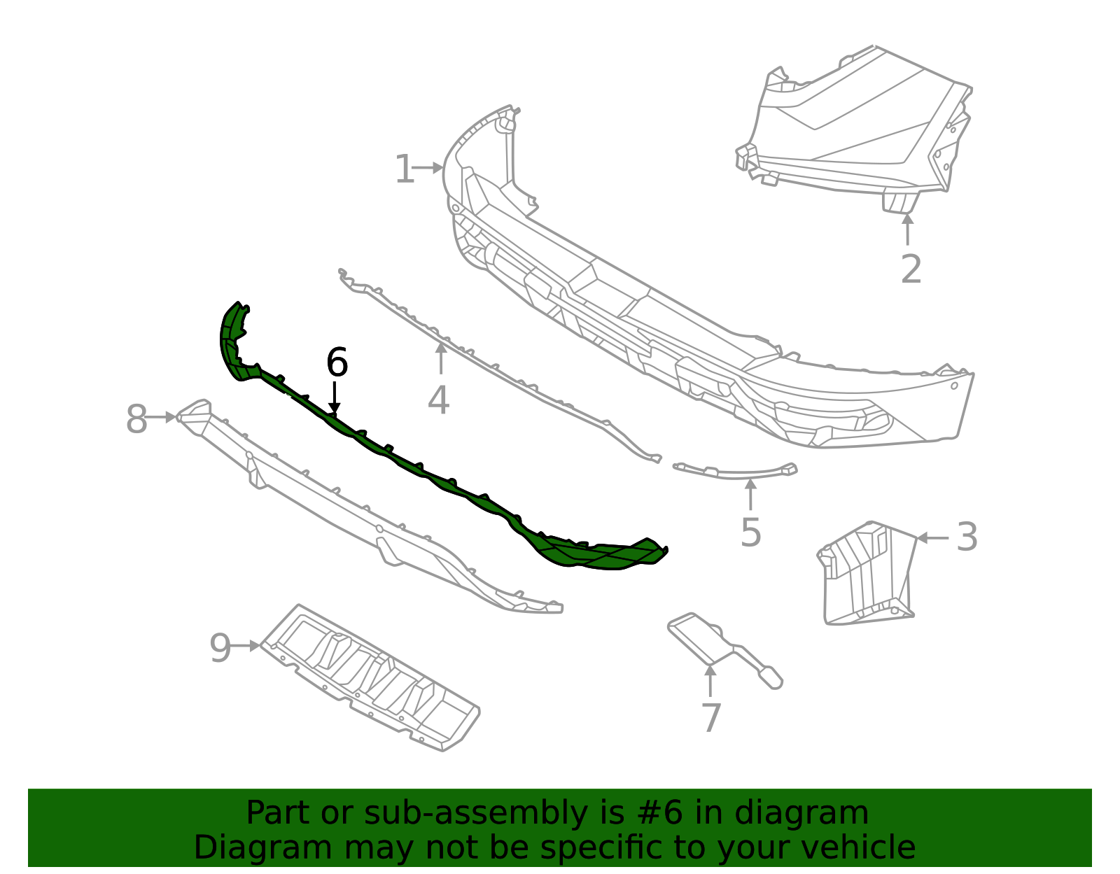 86595-N9010 - Lower Molding | World OEM Parts Hyundai