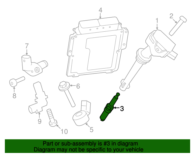 LR050998 - Spark Plug - 2014-2020 Land-Rover | Land Rover Lake Bluff