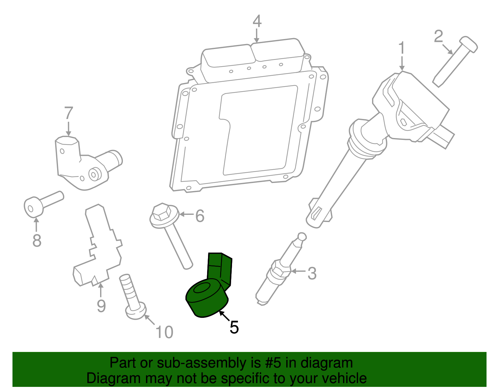 2010-2024 Land Rover Knock Sensor LR008877 | OEM Parts Online