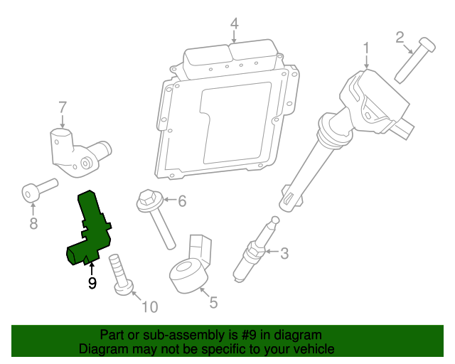 2013-2024 Land Rover Engine Crankshaft Position Sensor LR035561 ...