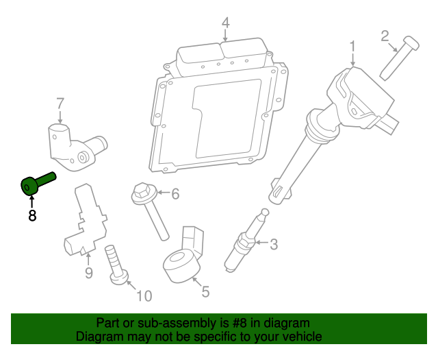 Genuine Camshaft Sensor Screw for 2013-2022 Land Rover | Land Rover ...
