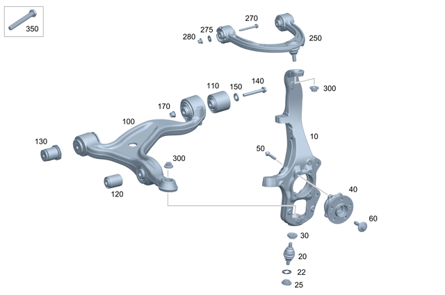 2020-2025 Mercedes-Benz Transverse Control Arm 167-330-07-00 | World ...