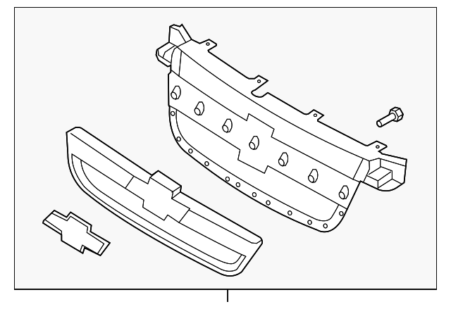 2007-2011 Chevrolet Aveo Front Grille 96648529 | Auto Parts Express