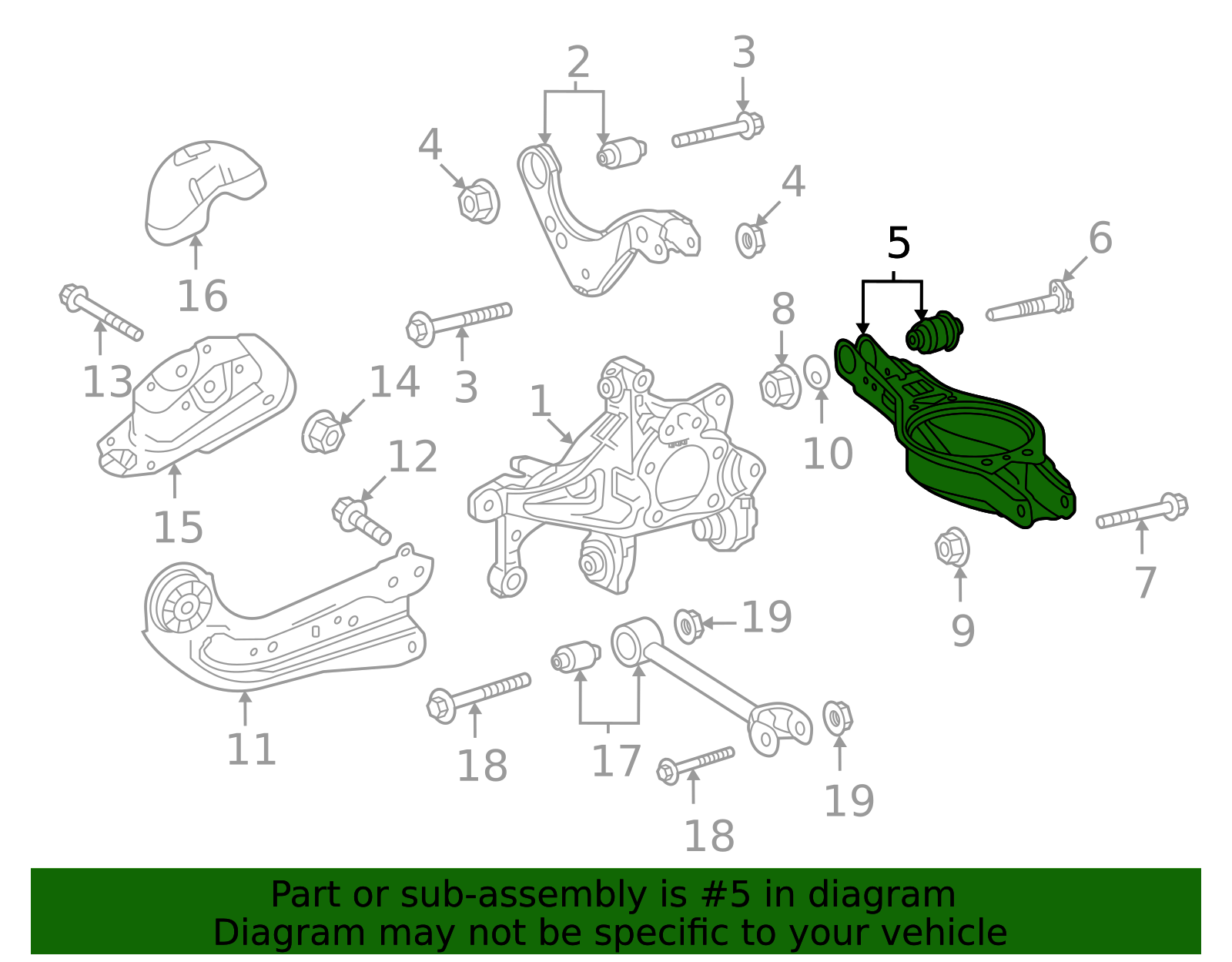 2019-2024 Toyota Lower Control Arm 48730-0R050 | Toyota Parts Center