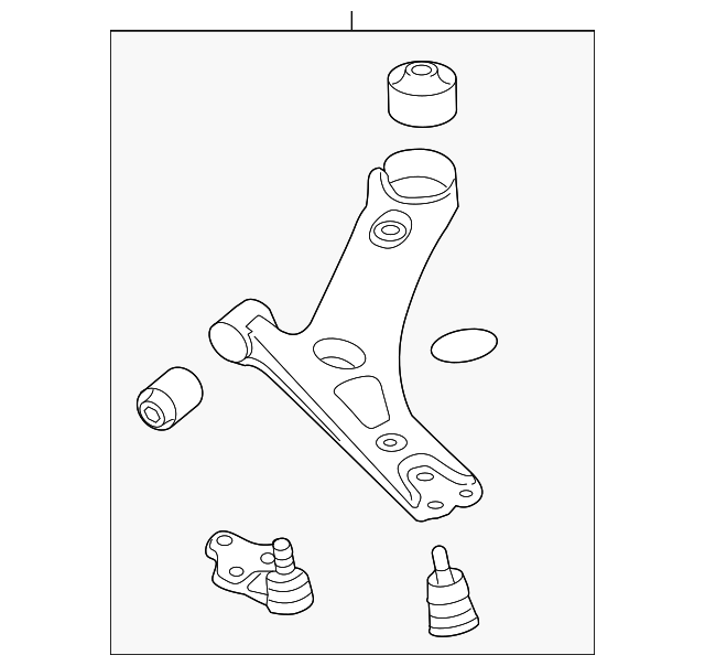 2011-2017 Hyundai Lower Control Arm 54500-2V000 | OEM Parts Online