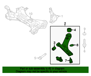 54501-2V000 - Suspension Control Arm 2011-2017 Hyundai ...
