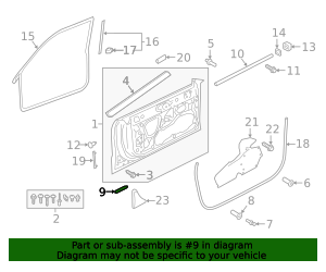 4K8-837-717-A - Door Shell Seal 2019-2024 Audi | AutoNationParts.com