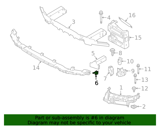Genuine BMW 51-11-8-075-101 | Lower Reinforced Bracket | FREE Shipping ...