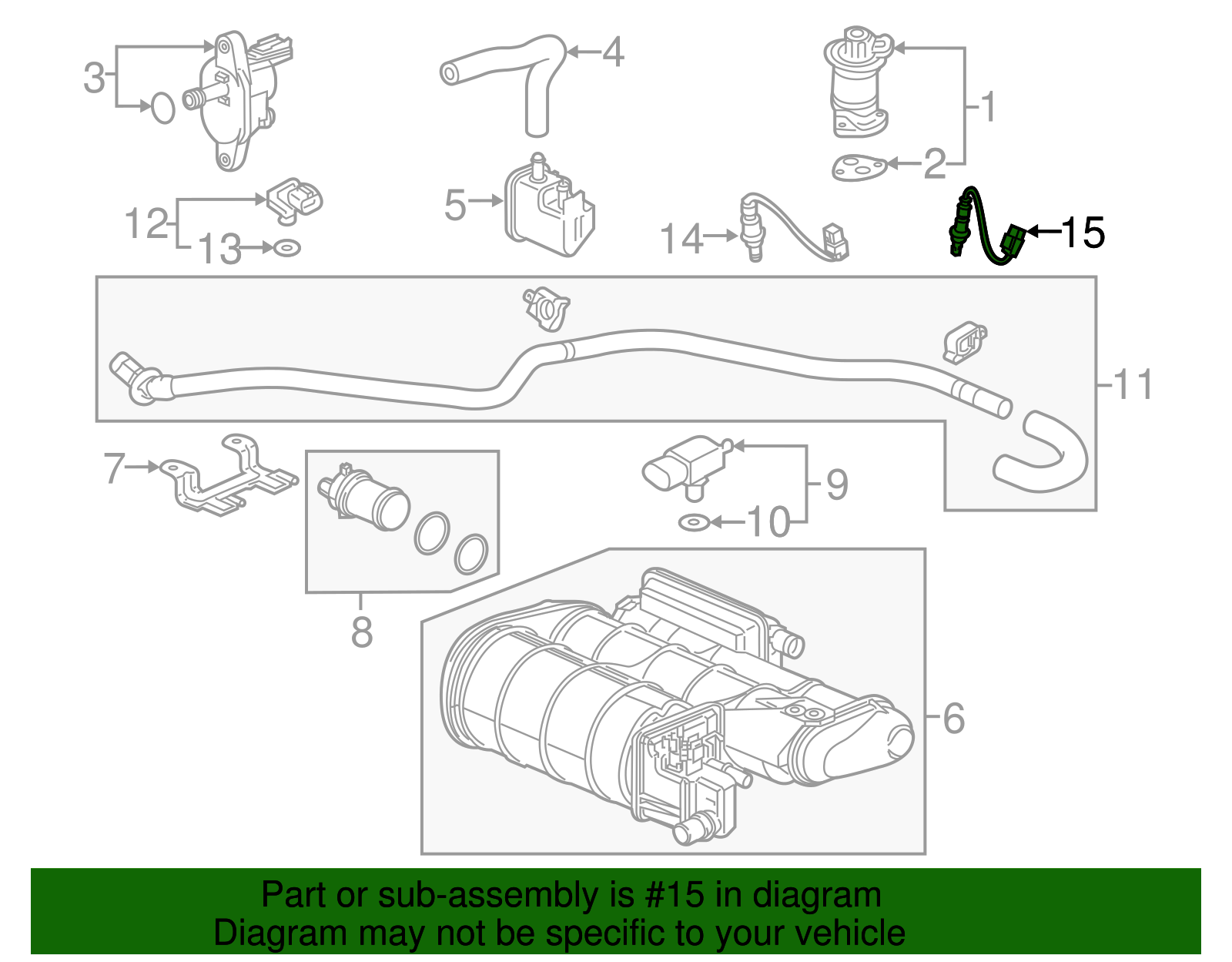 2013-2020 Honda Oxygen Sensor 36542-5G0-A01 | OEM Parts Online