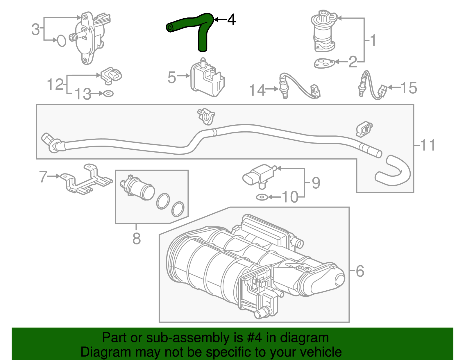 36176-5J6-A10 - Purge Line 2016-2025 Honda | Honda Parts Online