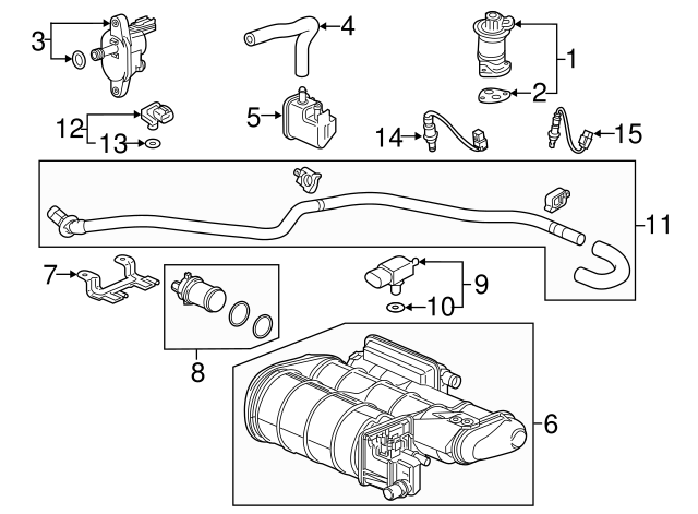 2006-2024 Honda Map Sensor 37830-RNA-A01 | Honda Zone Parts