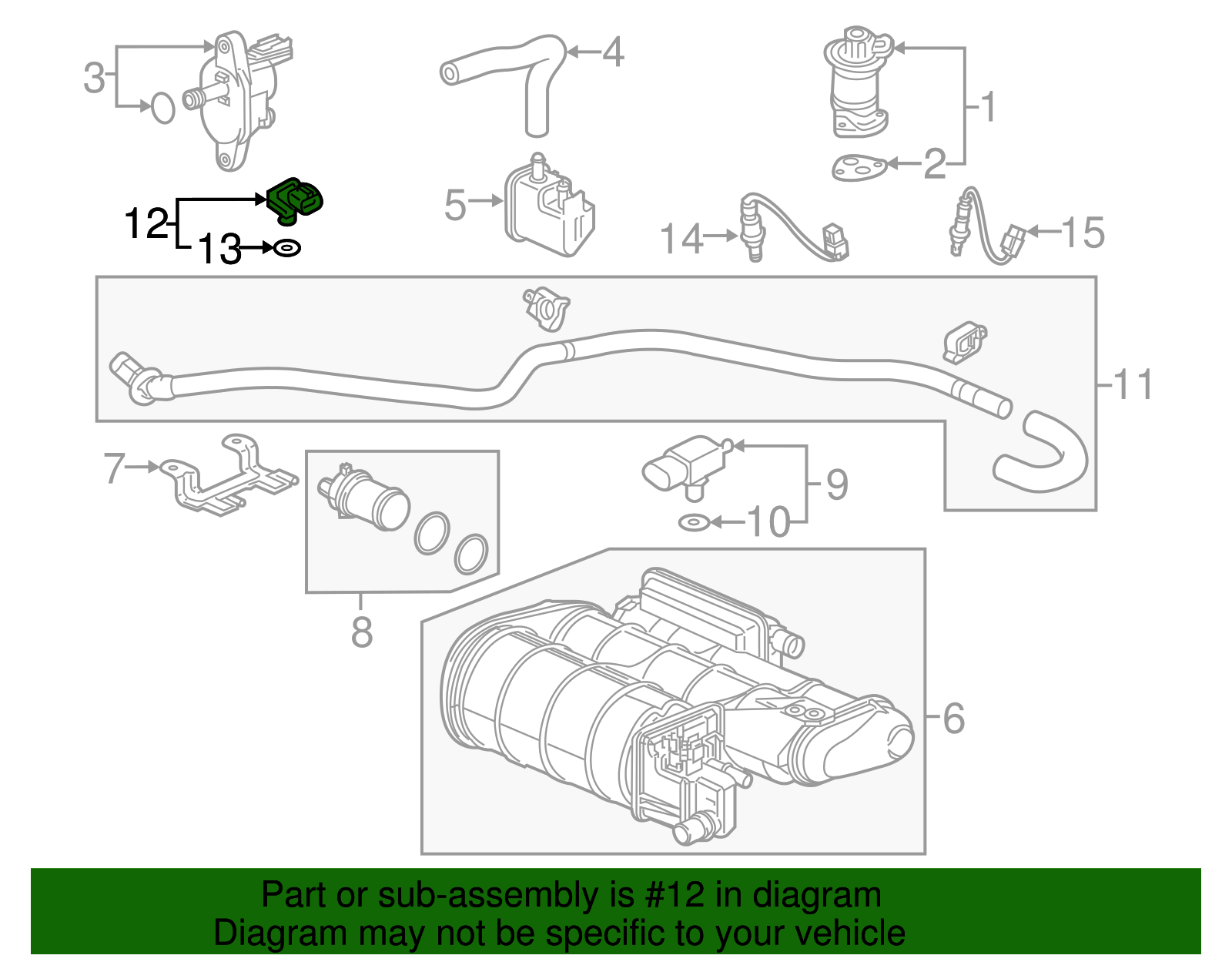 2006-2024 Honda Map Sensor 37830-RNA-A01 | OEM Parts Online