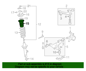 2005-2015 Toyota Tacoma Coil Spring Insulator (Left, Right, Front ...
