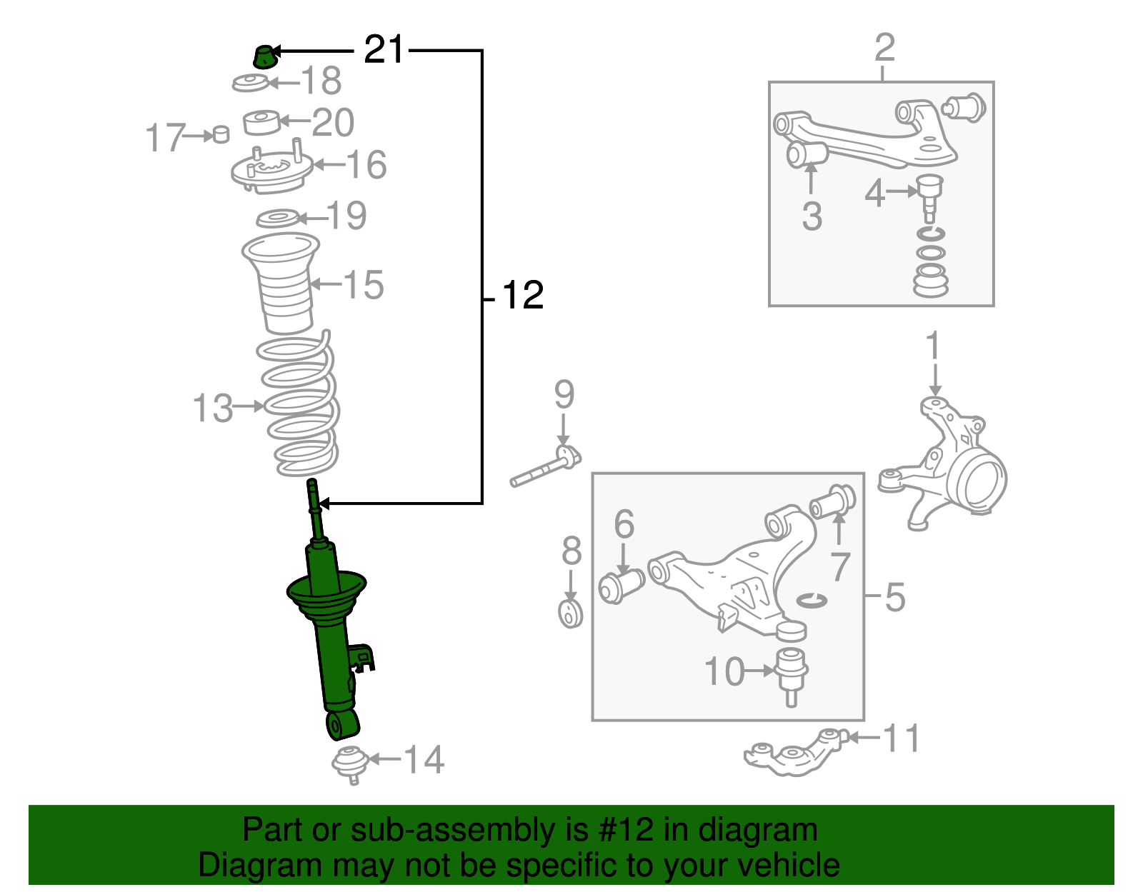 48510-A9640 - Shock Absorber - 2005-2015 Toyota Tacoma | Nucar Toyota Parts