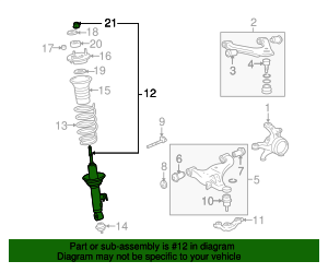 2005-2015 Toyota Tacoma Shock Absorber 48510-09F40 | Toyota Parts Center