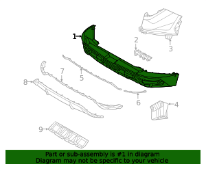 Hyundai - 86612-CW000 - Bumper Cover - 2022-2024 Hyundai Tucson | OEM ...