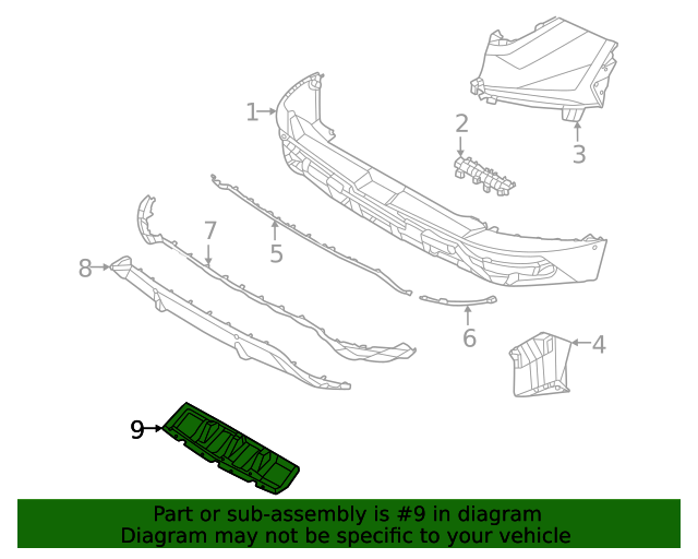2022-2024 Hyundai Tucson Lower Cover 866A1-CW000 | OEM Parts Online