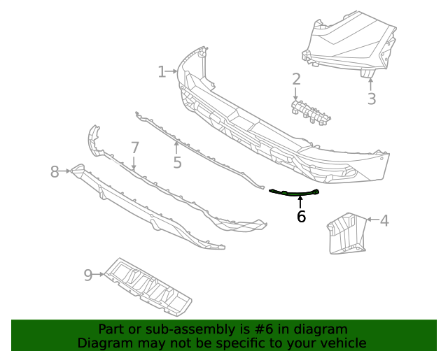 86698-CW100 - Bumper Trim 2022-2024 Hyundai Tucson | AutoNationParts.com