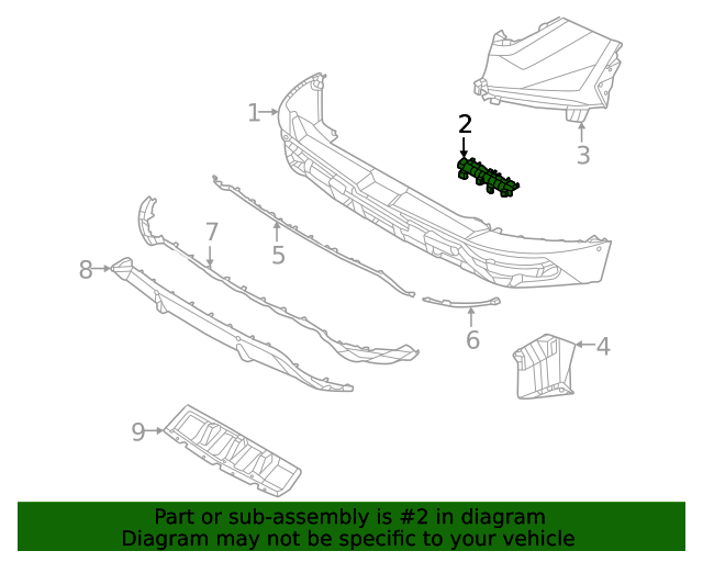 Genuine Bracket for 2022-2023 Hyundai Tucson | Part# 86626-CW000 ...