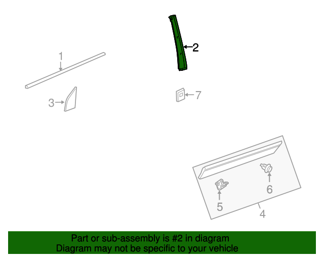 2008-2015 GM Applique Panel 95238092 | GMPartsDirect.com