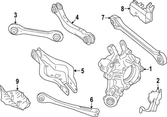 Genuine BMW 34-52-6-895-258 | Knuckle Holder | FREE Shipping on Most ...