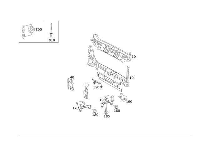 1994-2025 Mercedes-Benz Rear-End Center Section 211-640-17-71 | MB OEM ...