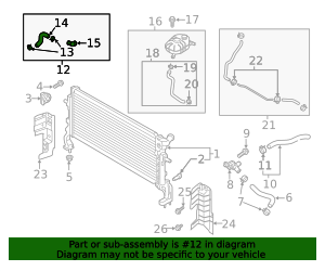 2017-2021 Hyundai Lower Hose 25415-F2400 | Hyundai Wholesale Direct