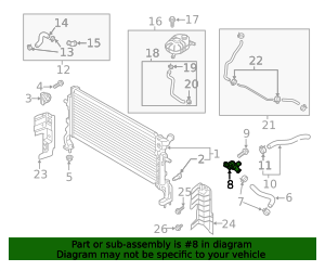 25329-F3300 - Engine Coolant Filler Neck 2017-2021 Hyundai ...