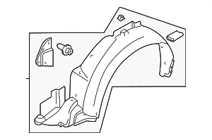59110FE151 - Fender Liner 2006-2007 Subaru Impreza | Bam Wholesale Parts