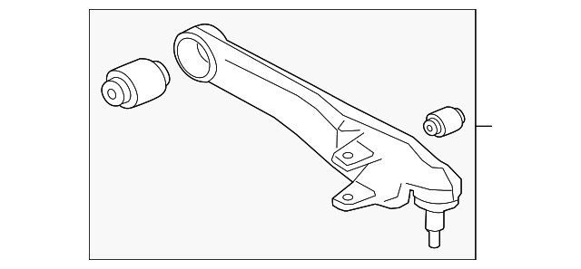 Genuine Rear Lower Control Arm for 2021-2023 Land Rover Range Rover ...