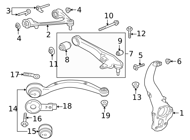 Genuine Rear Lower Control Arm for 2021-2023 Land Rover Range Rover ...
