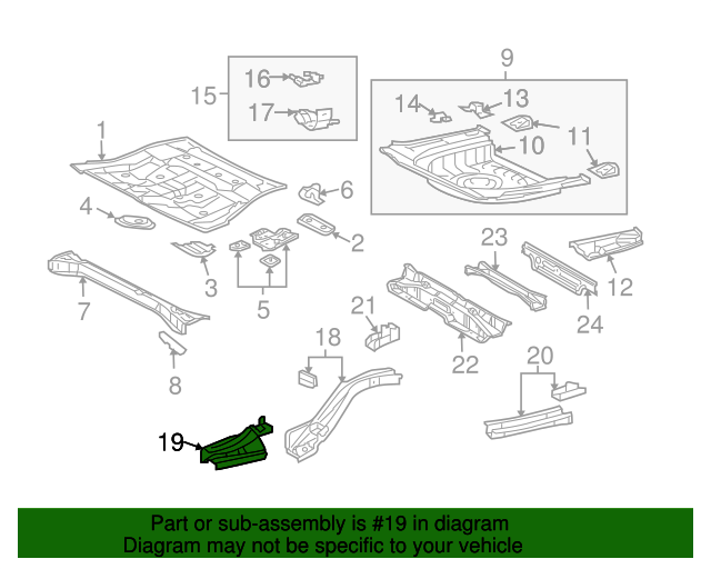 58027-07010 - Front Extension - 2005-2012 Toyota | OEM Genuine Toyota Parts
