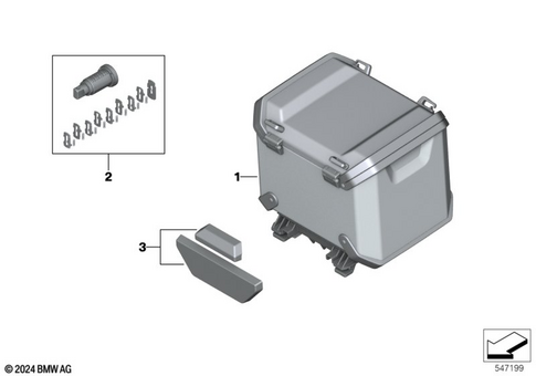 Luggage & Storage for 2025 BMW-Motorrad R 1300 GS Adventure | OEM BMW ...