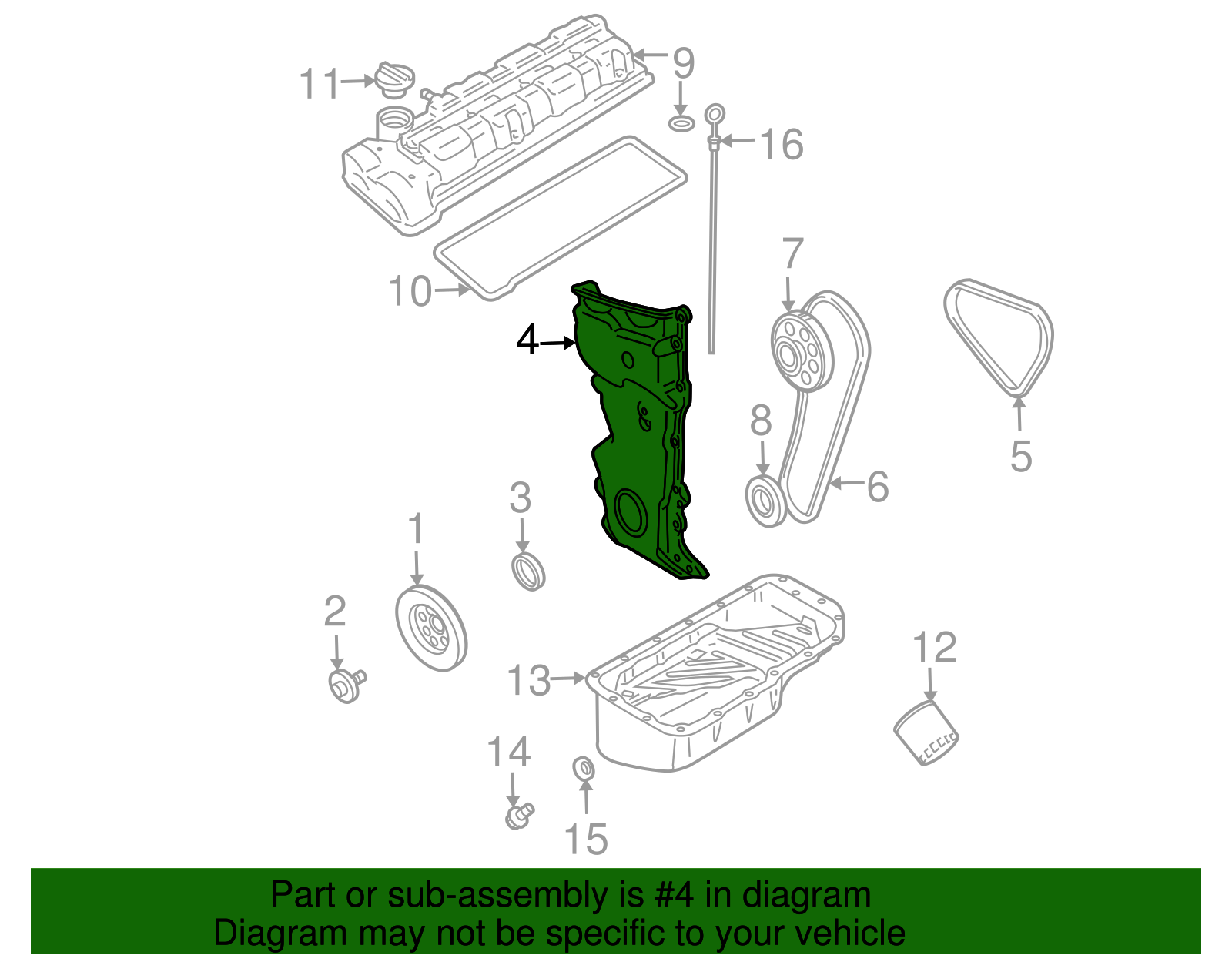 1996-2009 Suzuki | 1996-2009 Suzuki - Timing Cover | 11381-77E02 ...