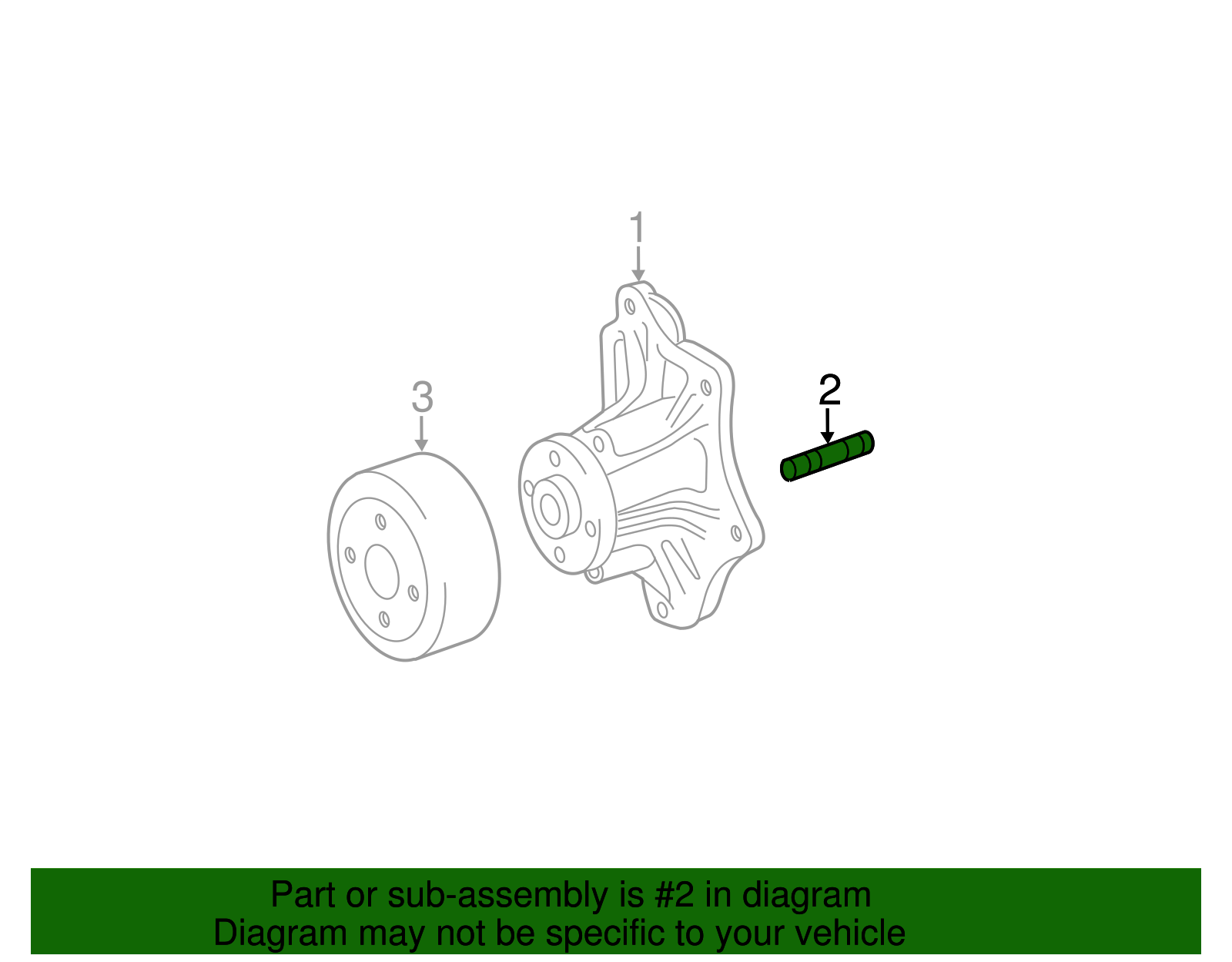 2000-2011 Toyota Engine Water Pump Stud 90126-A0002 | Toyota Parts Center