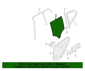 32244801 - Movable Glass - 2019 2020 Volvo XC40 | Volvo OEM Parts Direct