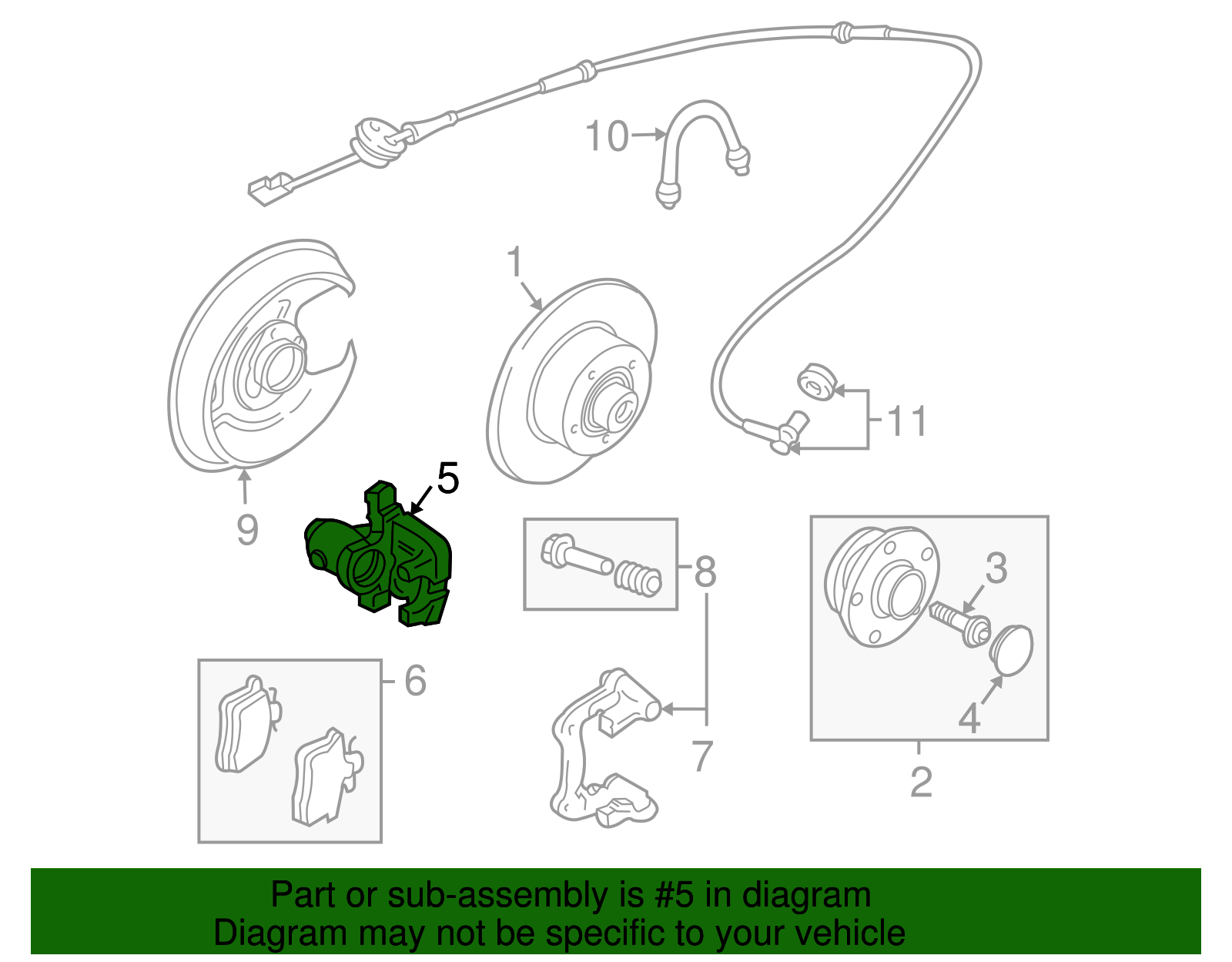 2002-2006 Audi Caliper 8E0-615-424-G | Audi USA Parts