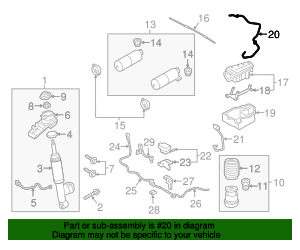 31360727 - Air Suspension Compressor Line 2016-2024 Volvo XC90 ...