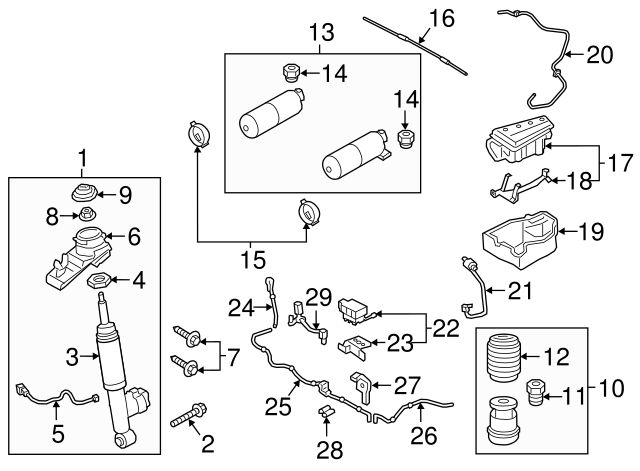 31360727 - Air Suspension Compressor Line 2016-2024 Volvo XC90 ...