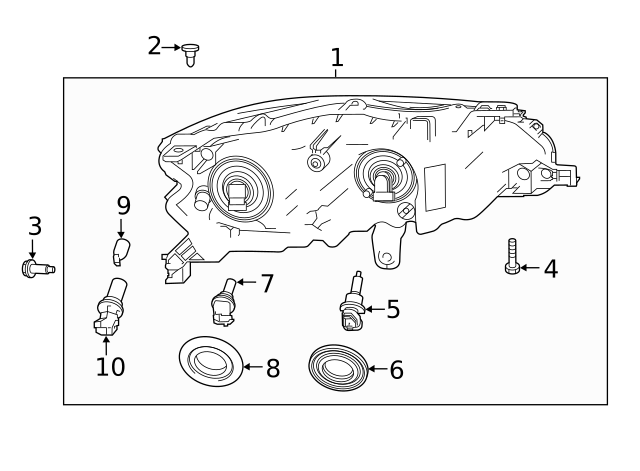 2019-2020 Nissan Altima Headlamp Assembly - Passenger Side (RH) 26010 ...