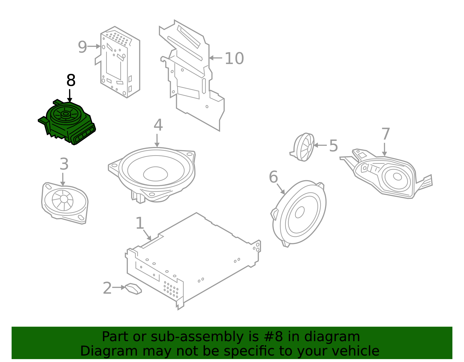 86160-WAA03 - Speaker 2020-2025 Toyota GR Supra | AutoNation Parts